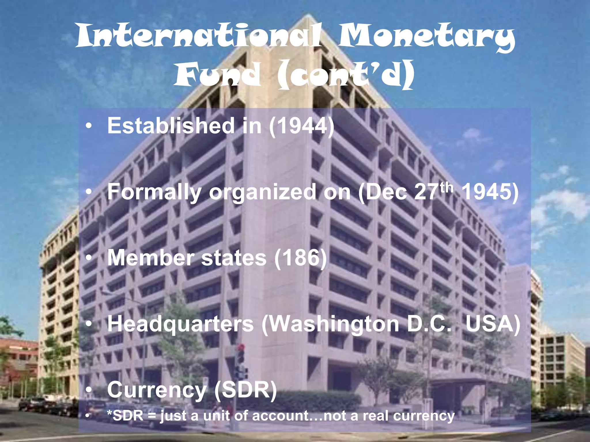 Role Of Multilateral Agencies | PPTX