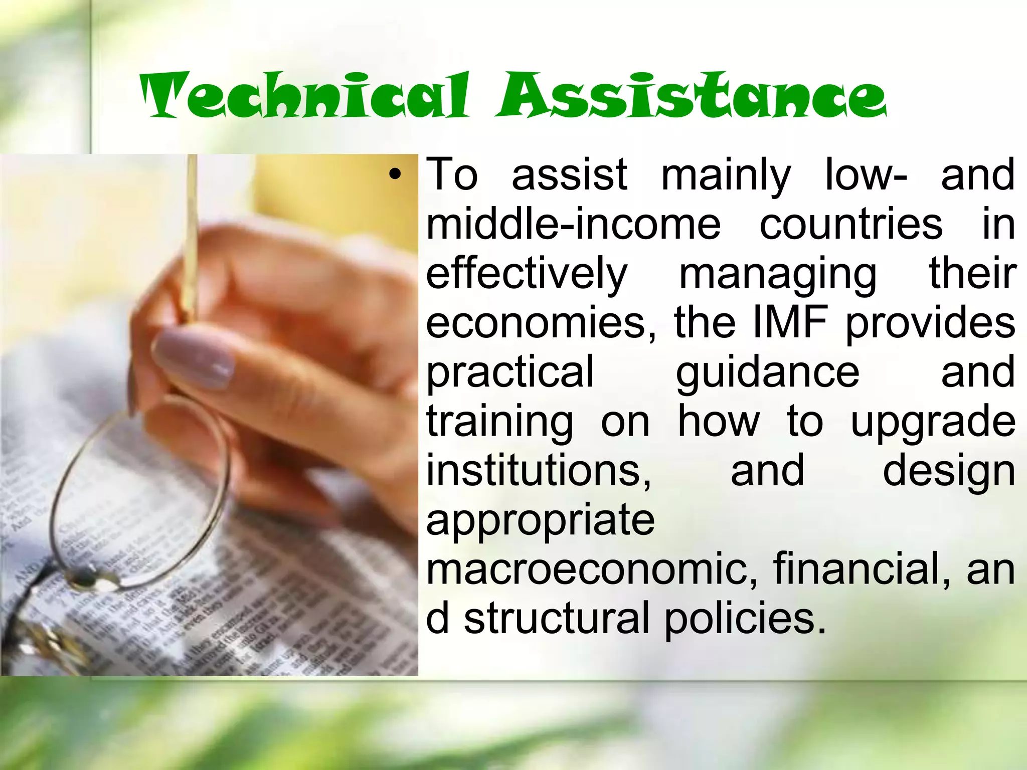 Role Of Multilateral Agencies | PPTX