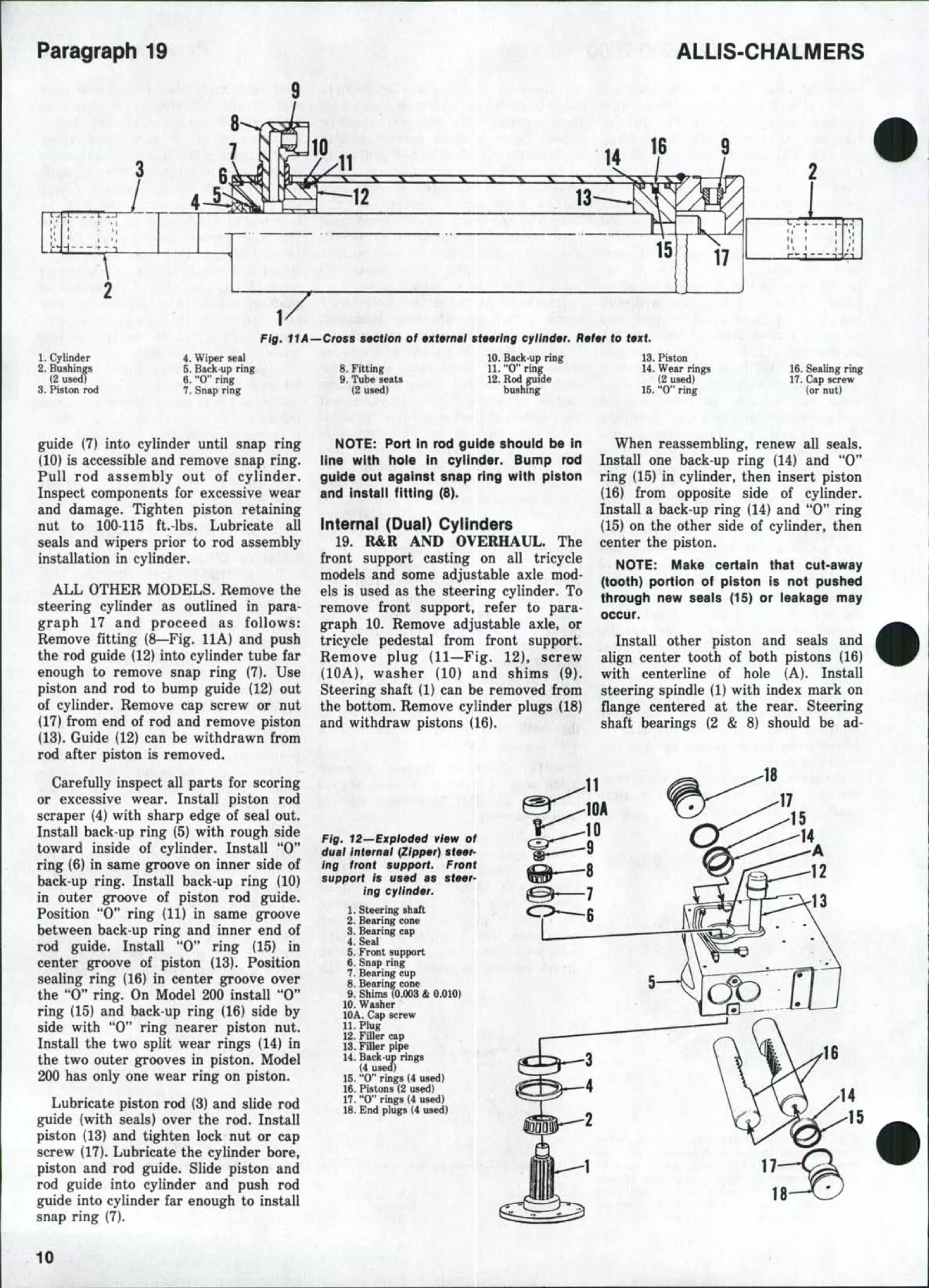 Allis chalmers models 180 tractor service repair manual | PDF