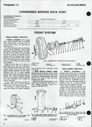 Allis chalmers models 190 xt tractor service repair manual | PDF