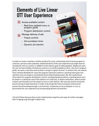 Live Linear Stream Ad Signaling in the OTT World | PDF