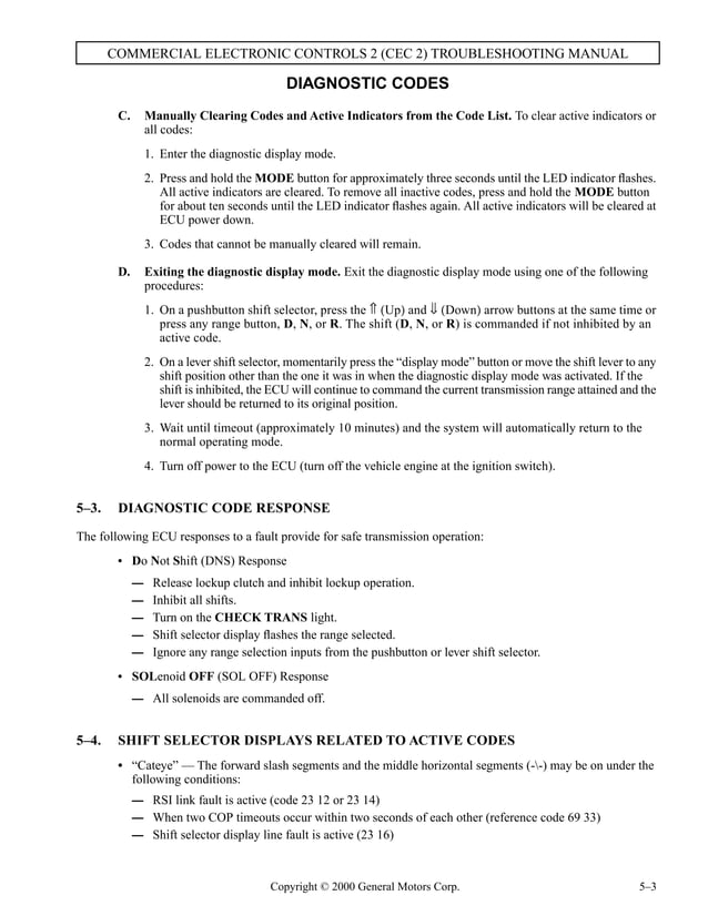 Allison 5000, 6000, 8000, 9000 Troubleshooting Manual PDF.pdf | Auto ...