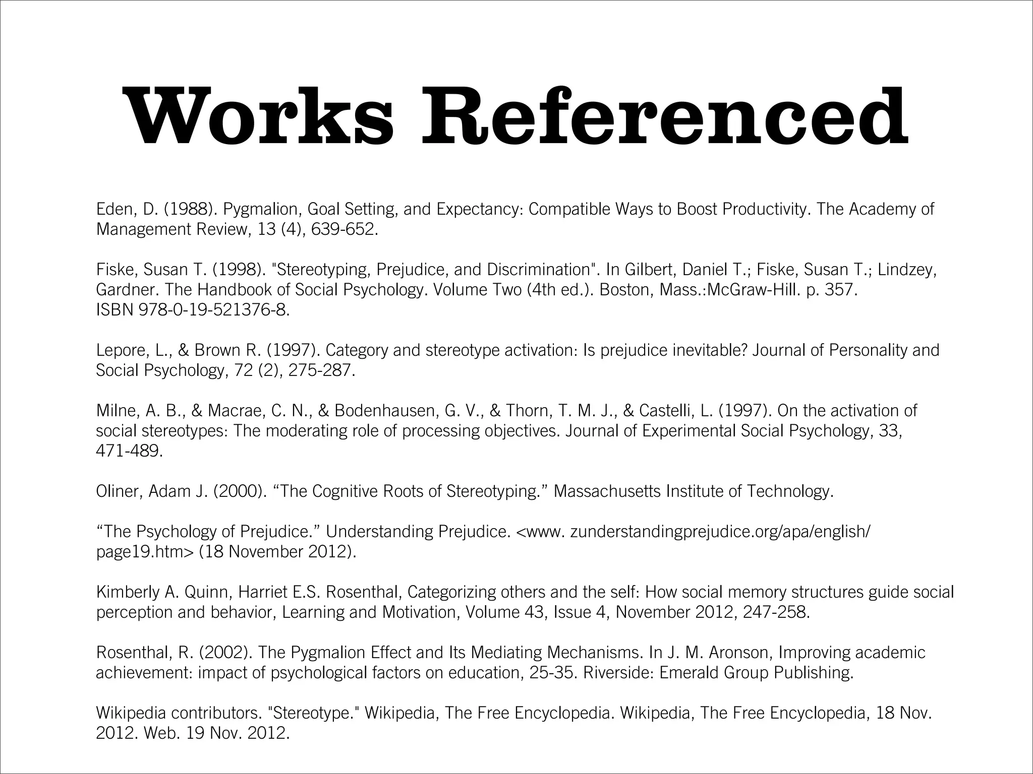 Understanding Stereotypes for Cognitive Design | PDF