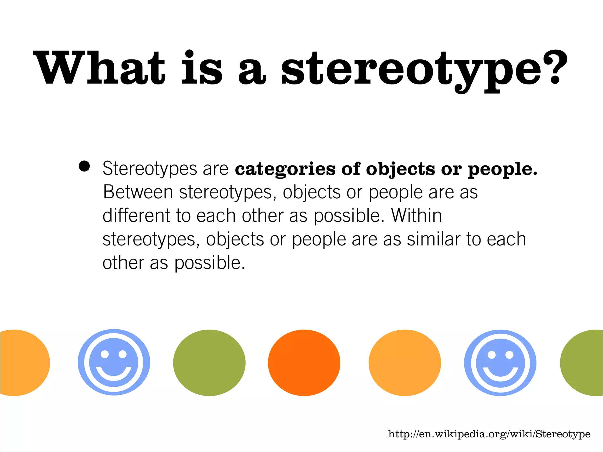 Understanding Stereotypes for Cognitive Design | PDF