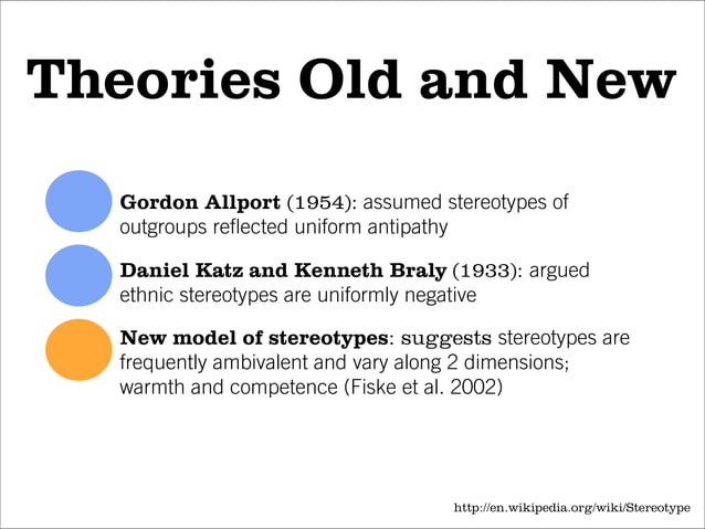 Understanding Stereotypes for Cognitive Design | PDF