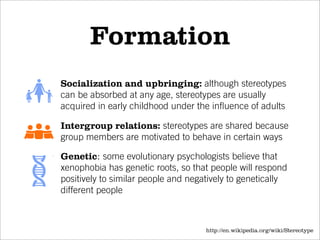 Understanding Stereotypes for Cognitive Design | PDF