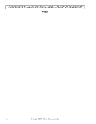 Allison Transmission 4000 Series Generation Controls Vocational Models ...