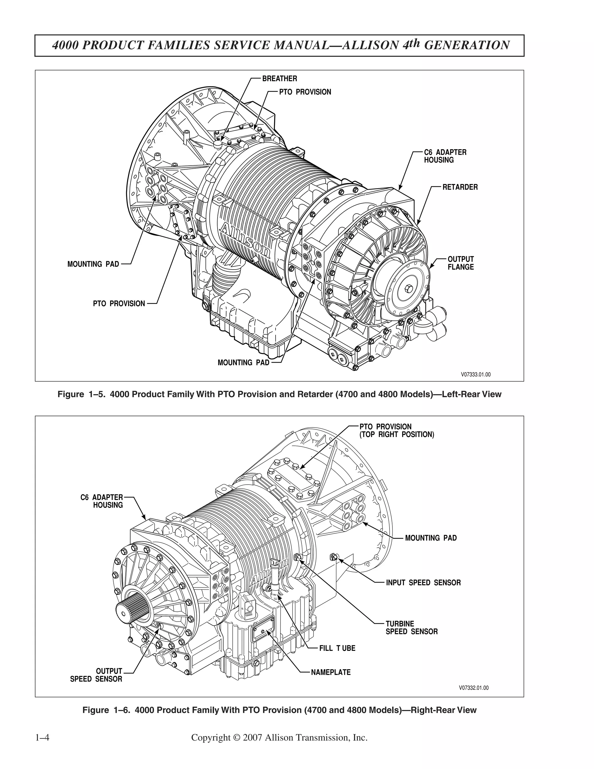 Allison Transmission 4000 Series Generation Controls Vocational Models ...