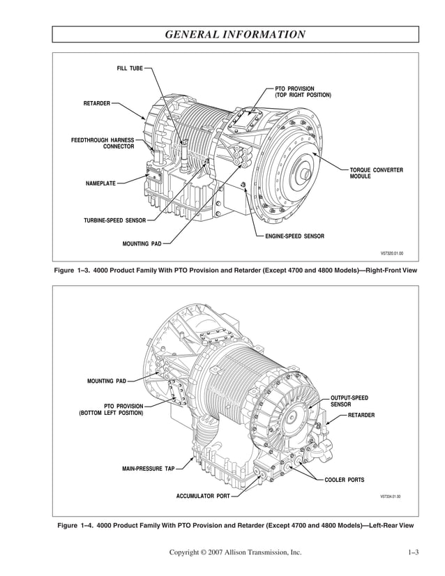 Allison Transmission 4000 Series Generation Controls Vocational Models 4500 RDS Service Repair ...