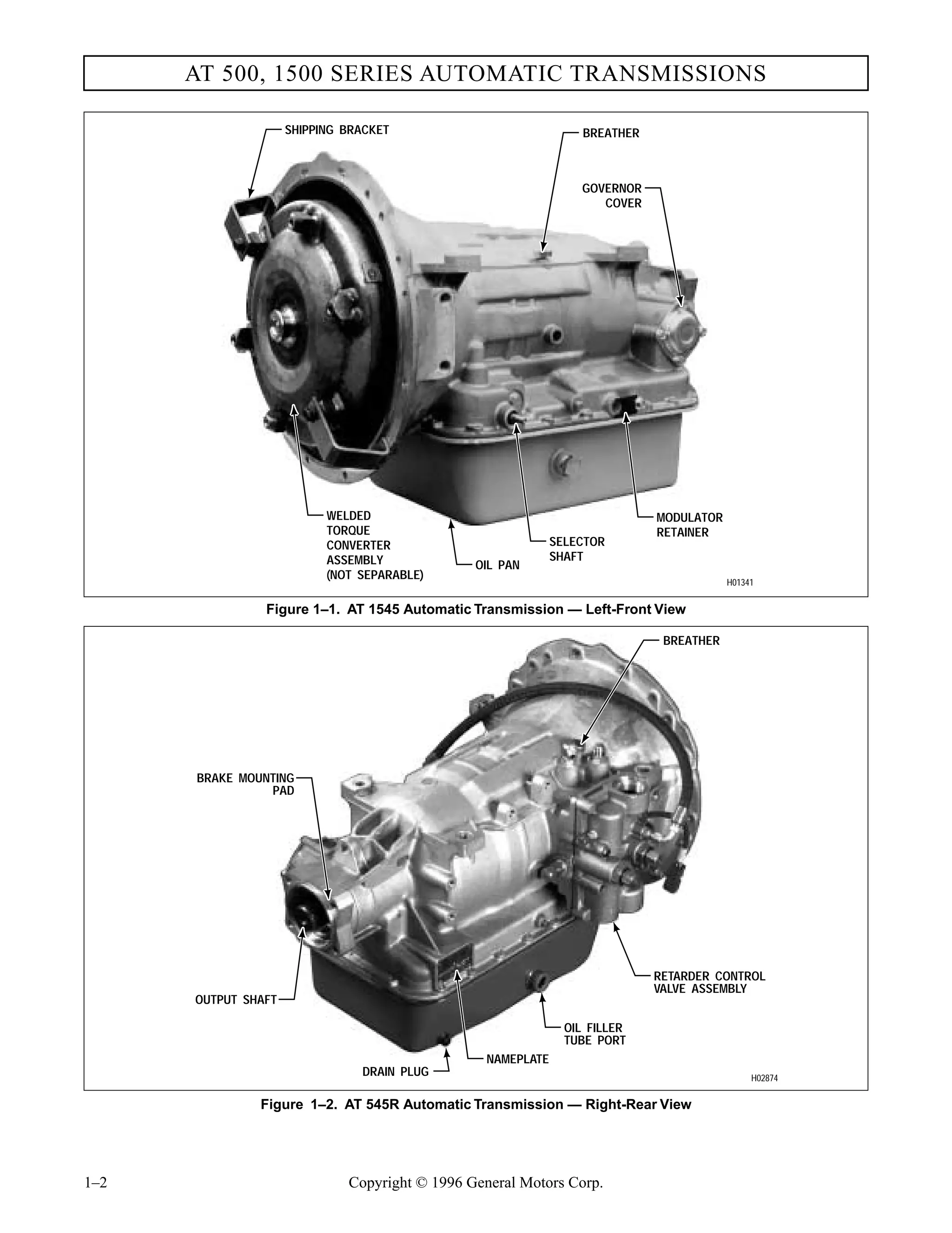Allison transmission at 545 Repair Workshop Service Manual | PDF
