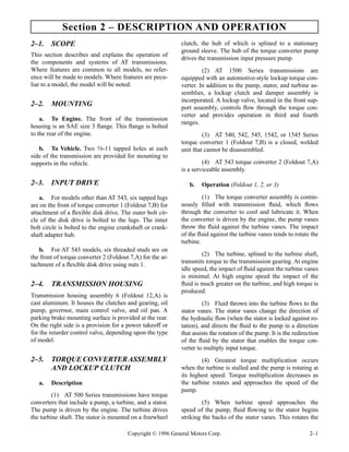 Allison transmission at 545 Repair Workshop Service Manual | PDF