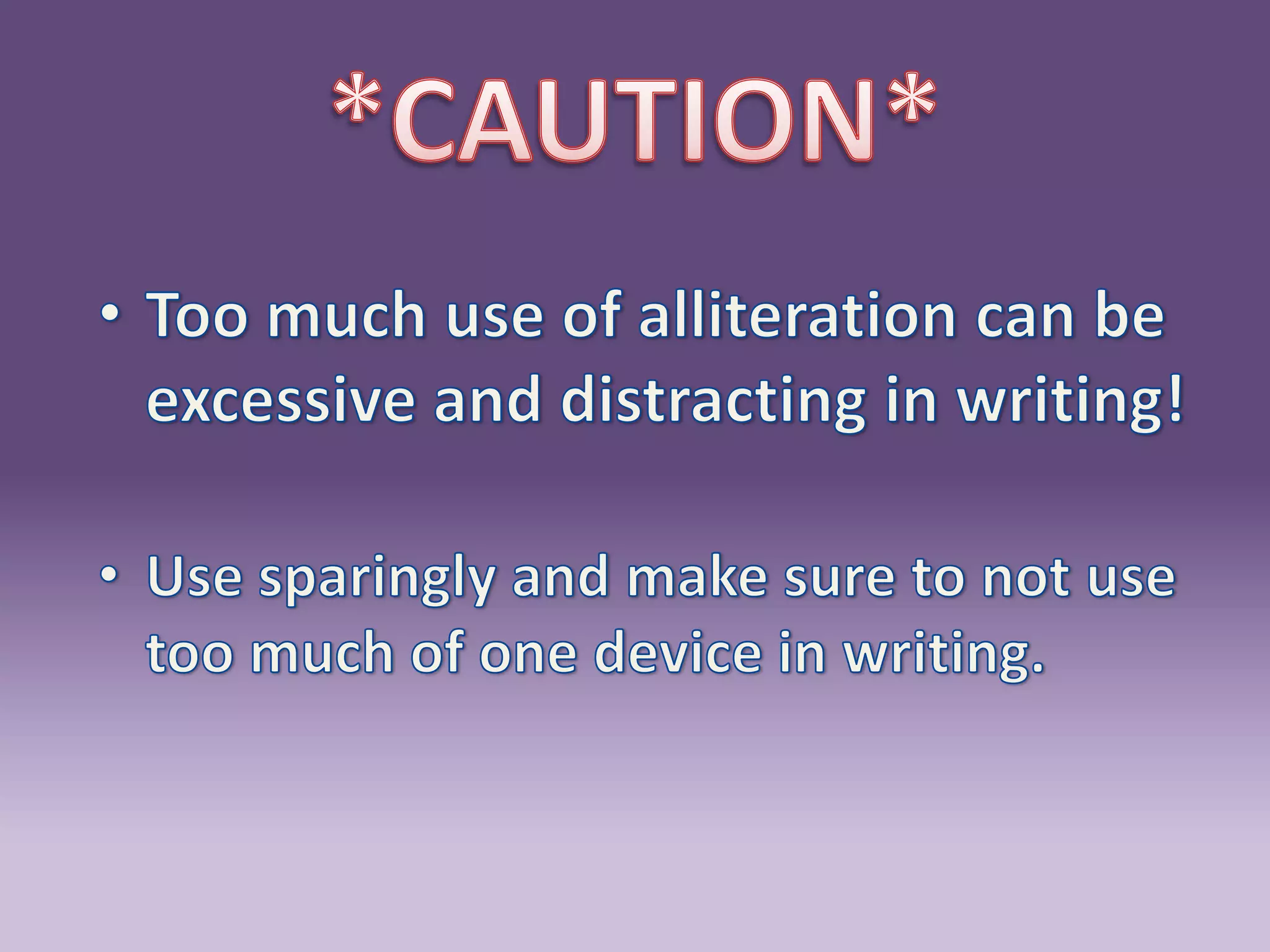 Alliteration | PPTX