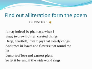 Alliteration | PPTX | Spirituality | Religion & Spirituality