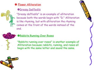 Alliteration - An overview with examples | PPS