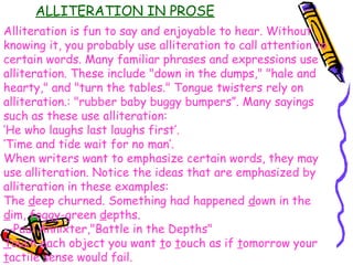 Alliteration - An overview with examples | PPS