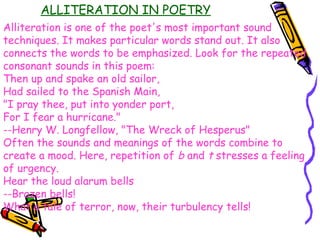 Alliteration - An overview with examples | PPS