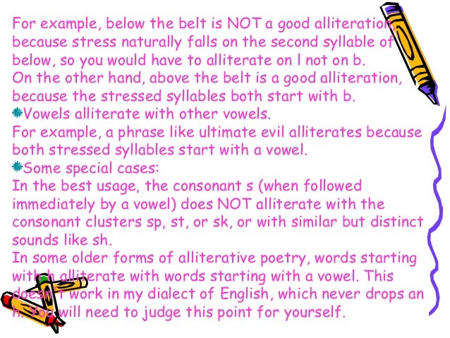 Alliteration - An overview with examples
