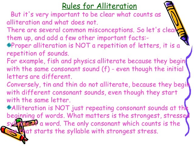 Alliteration - An overview with examples