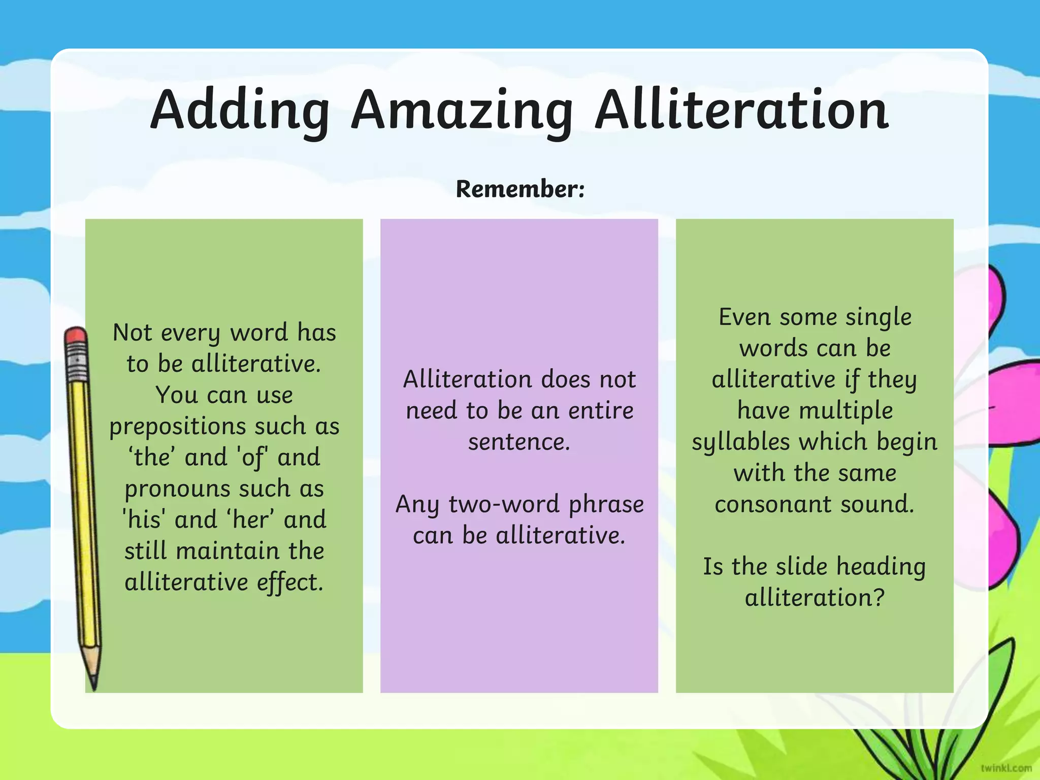 Alliteration powerpoint | PPT