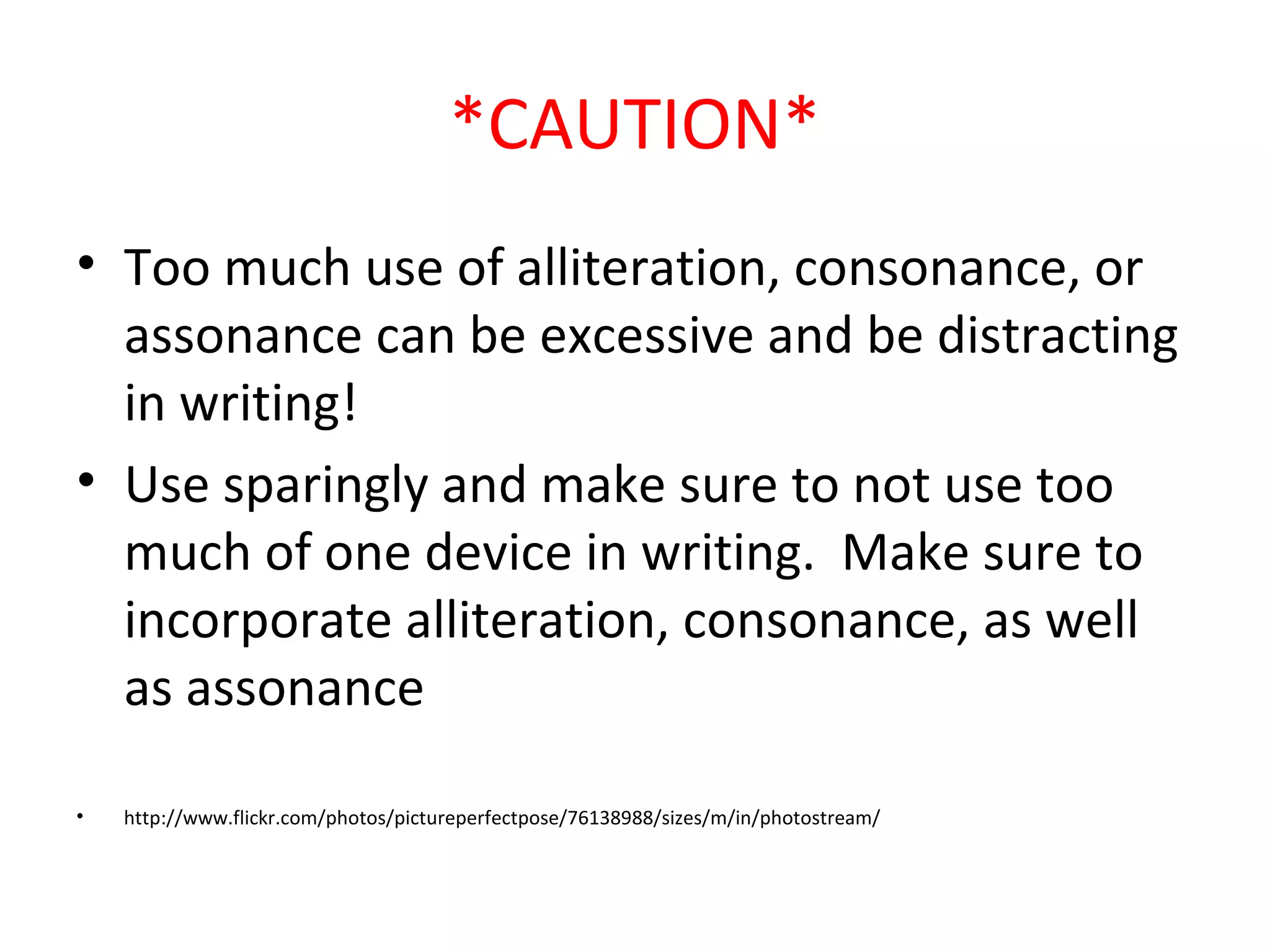 Alliteration & assonance | PPT