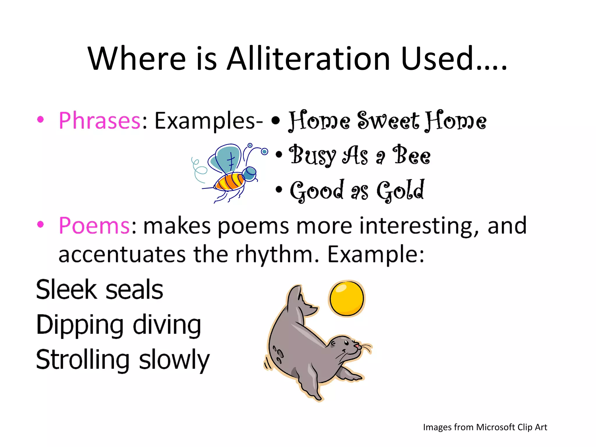 Alliteration & assonance | PPT