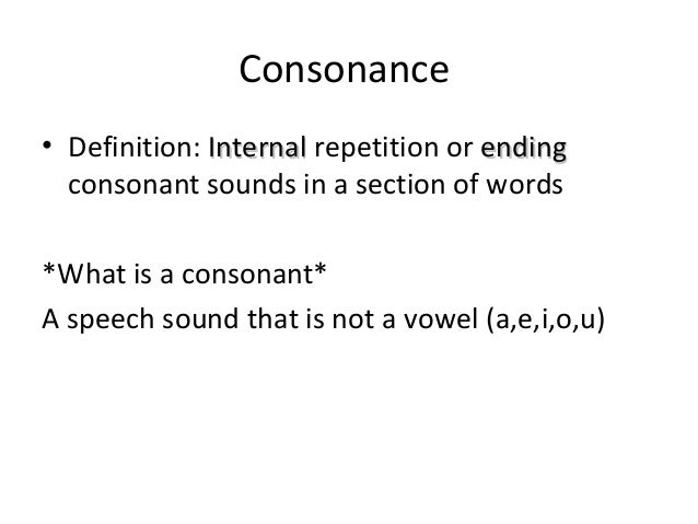 Consonance Examples For Kids