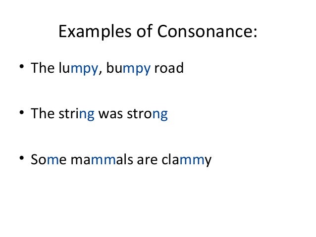Assonance Examples