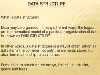 DATA STRUCTURE | PPT