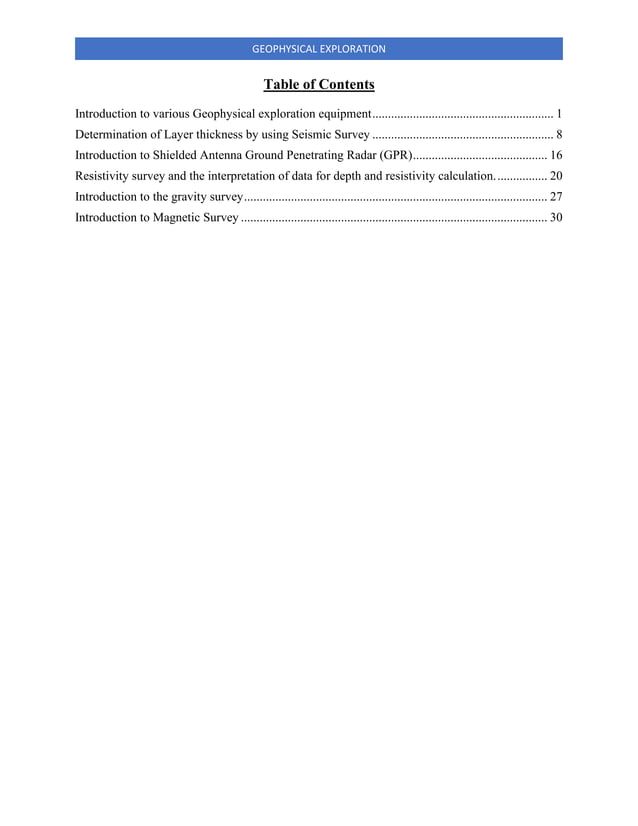 geophysical exploration | PDF | Geology | Science