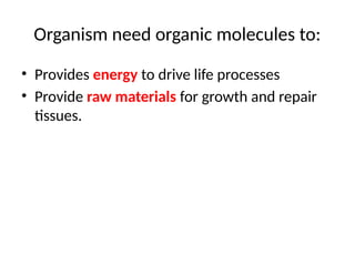 all living are made up from biological molecule | PPT