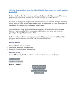 All living things need food to survive.docx | Pets