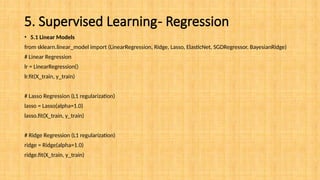 All Machine Learning Building Blocks with Sklearn.pptx