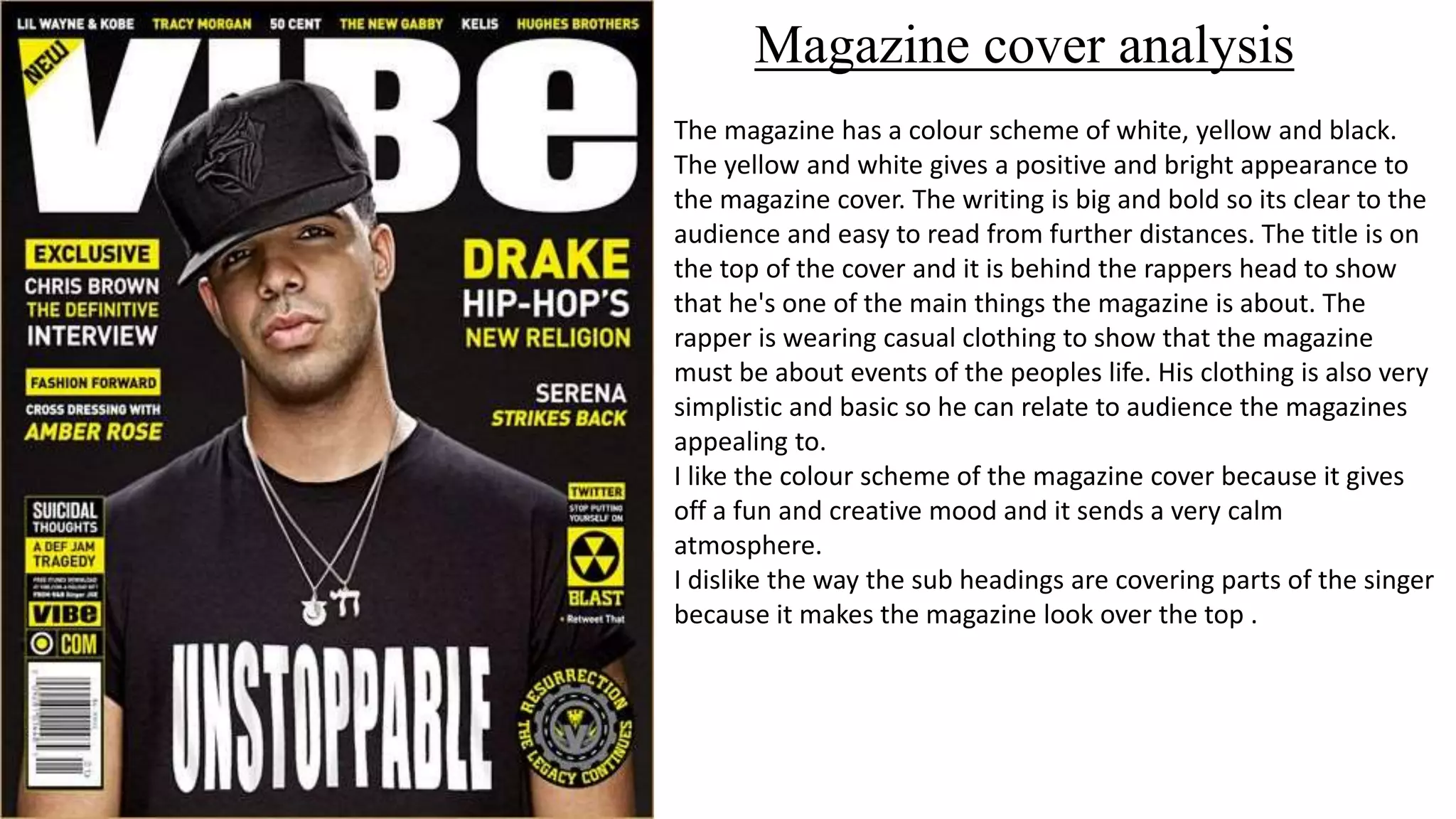 Magazine cover analysis | PPTX