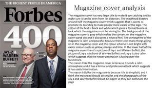 Magazine cover analysis | PPTX