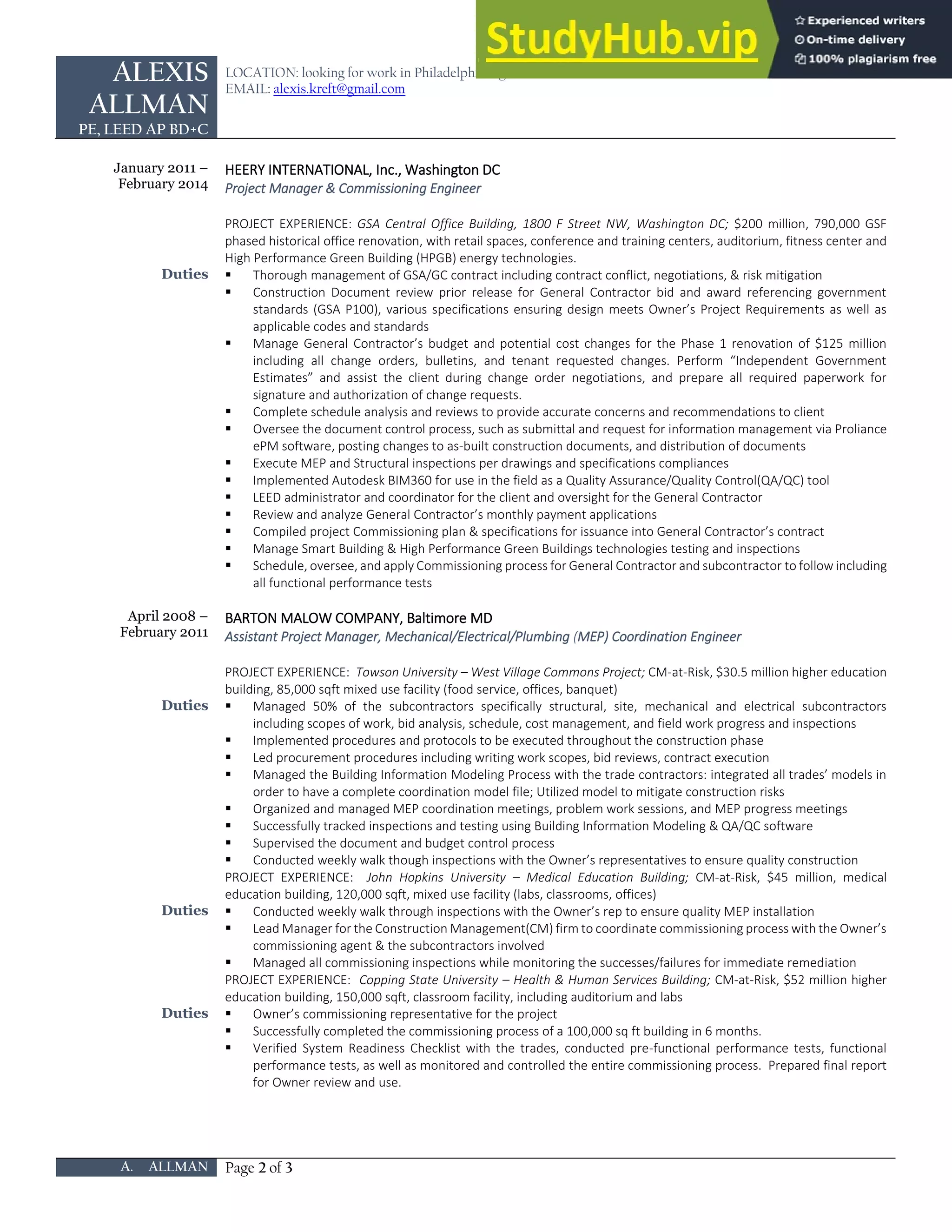 Allman Alexis Resume Copy | PDF