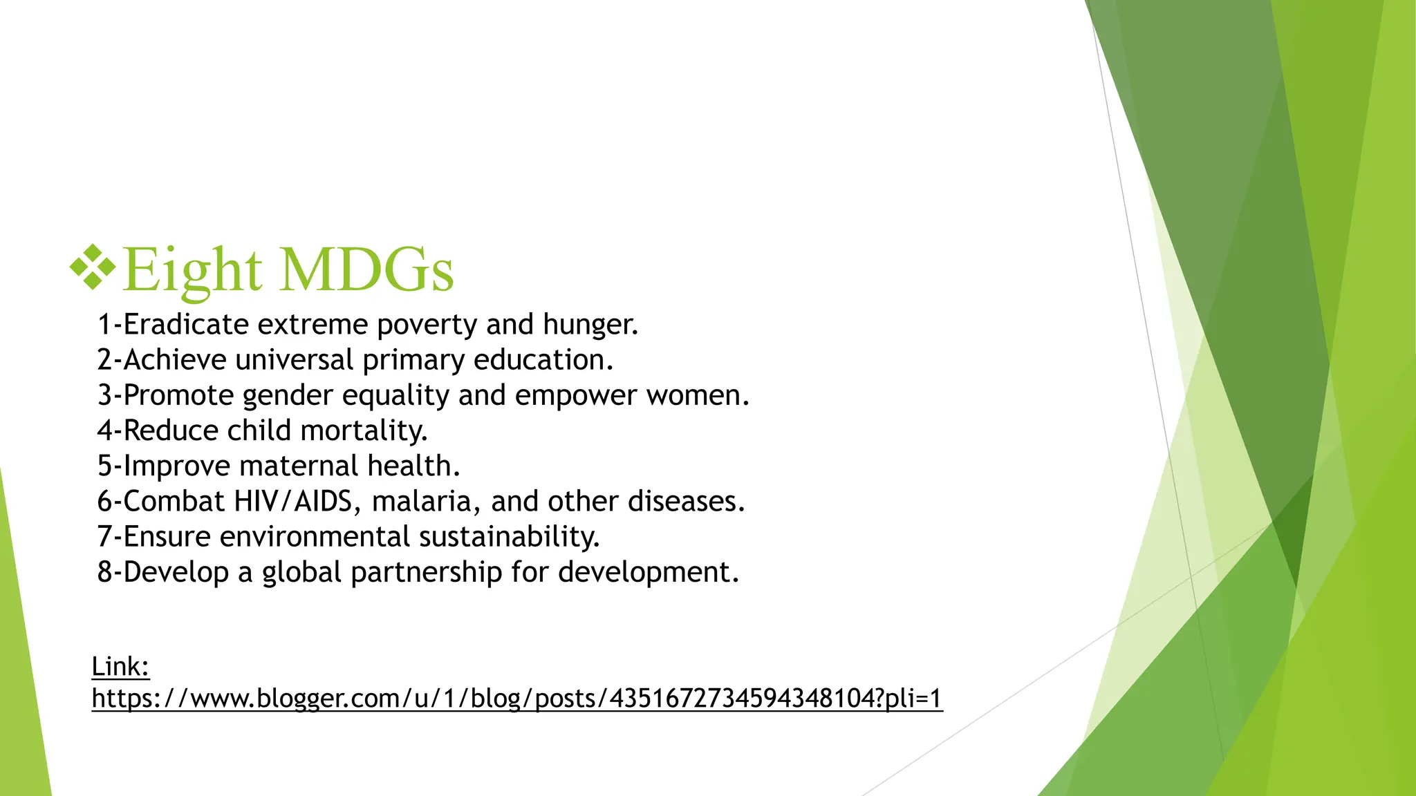 Towards a Better World: The Millennium Development Goals Journey | PPT