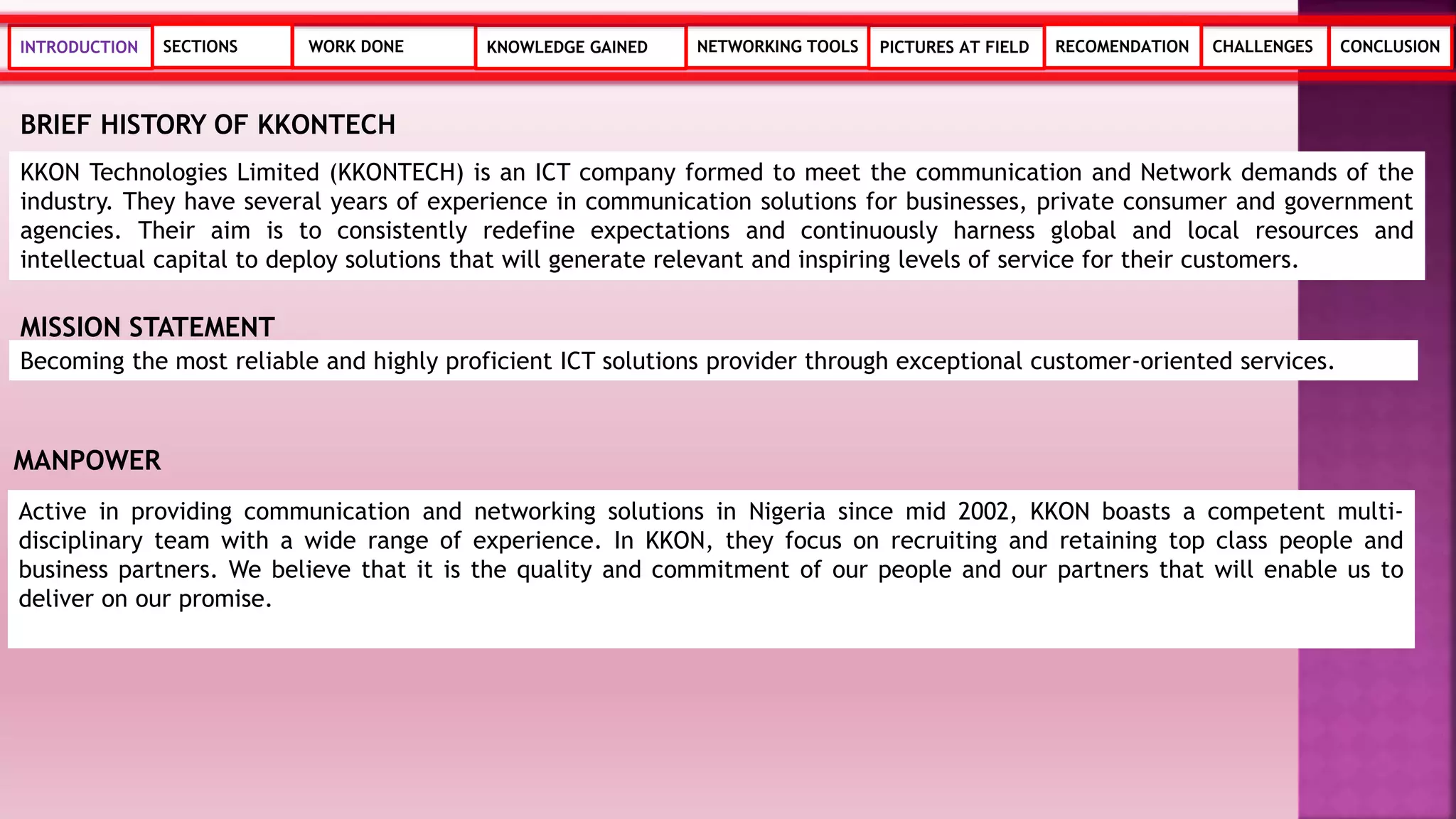 SIWES PRESENTATION | PPTX