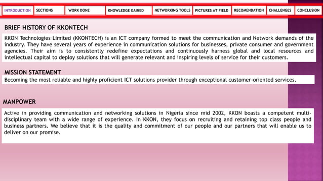 SIWES PRESENTATION | PPTX | Computer Networking | Computing