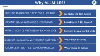 Allmiles profile first last mile v2 | PPT