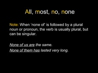 All, most, no, none | PPT