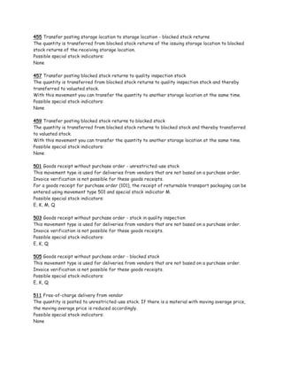 All Movement Types SAP by www.abaper.weebly.com | PDF