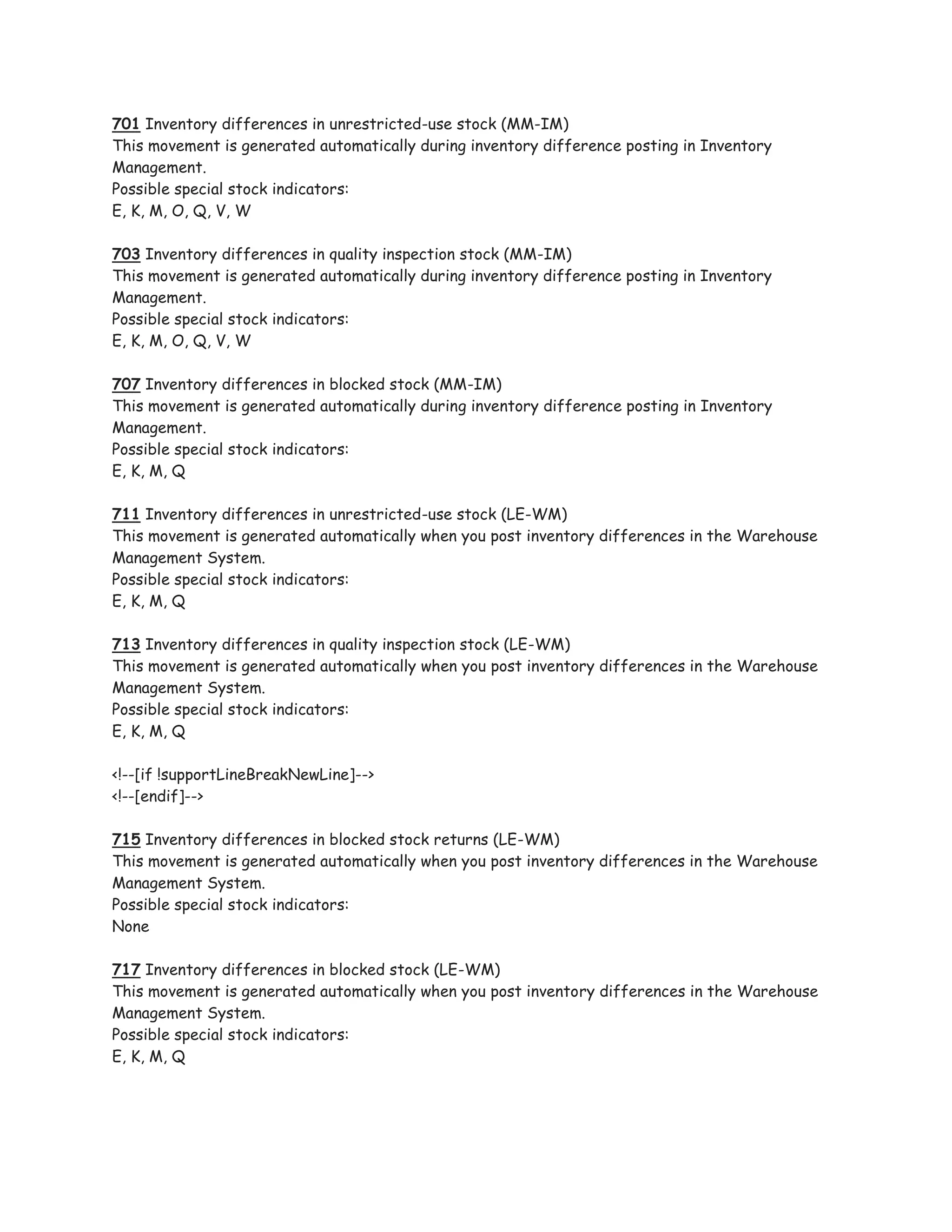 All movement types in sap | DOCX