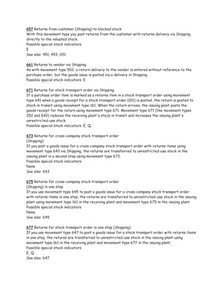 All movement types in sap | DOCX