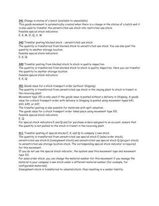 All movement types in sap | DOCX