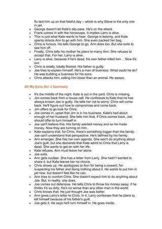 All my sons summary | DOCX