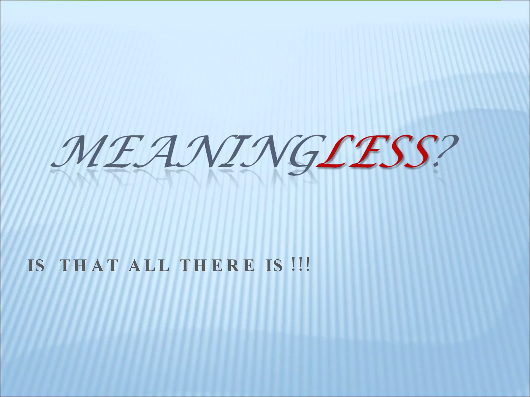 ecclesiastes- Is life meaningless? | PPT