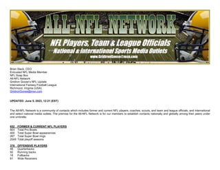 ALL NFL NETWORK CONTACTS | PPT