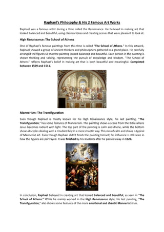 Renaissance to Industrial revolution short notes | PDF