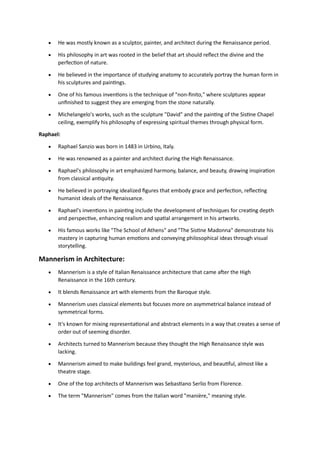 Renaissance to Industrial revolution short notes | PDF