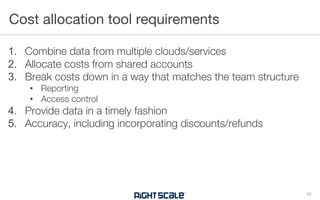 How to Allocate and Report Cloud Costs with RightScale Optima | PPT